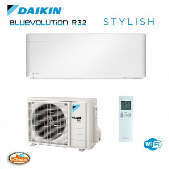 Aparat de aer conditionat Daikin Stylish White FTXA20CW - RXA20A Bluevolution Inverter, A ...